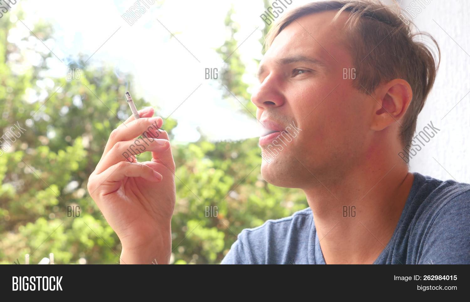 Face Young Man Smoking Image & Photo (Free Trial) | Bigstock