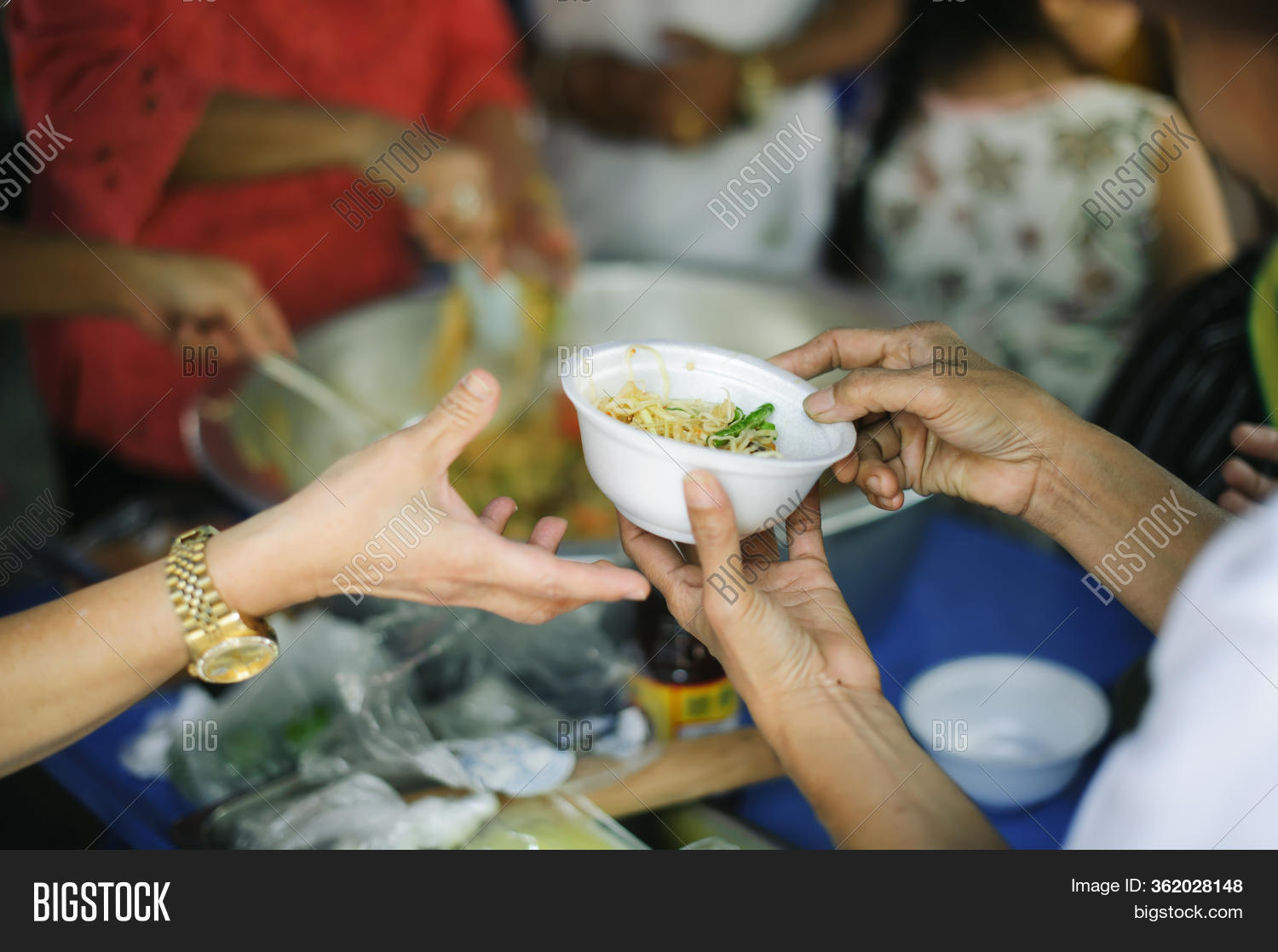 Sharing Food Volunteer Image & Photo (Free Trial) | Bigstock