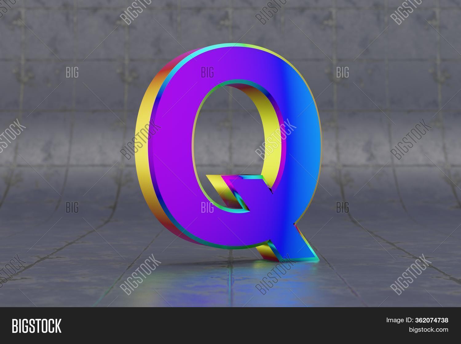 Multicolor 3d Letter Q Image & Photo (Free Trial) | Bigstock