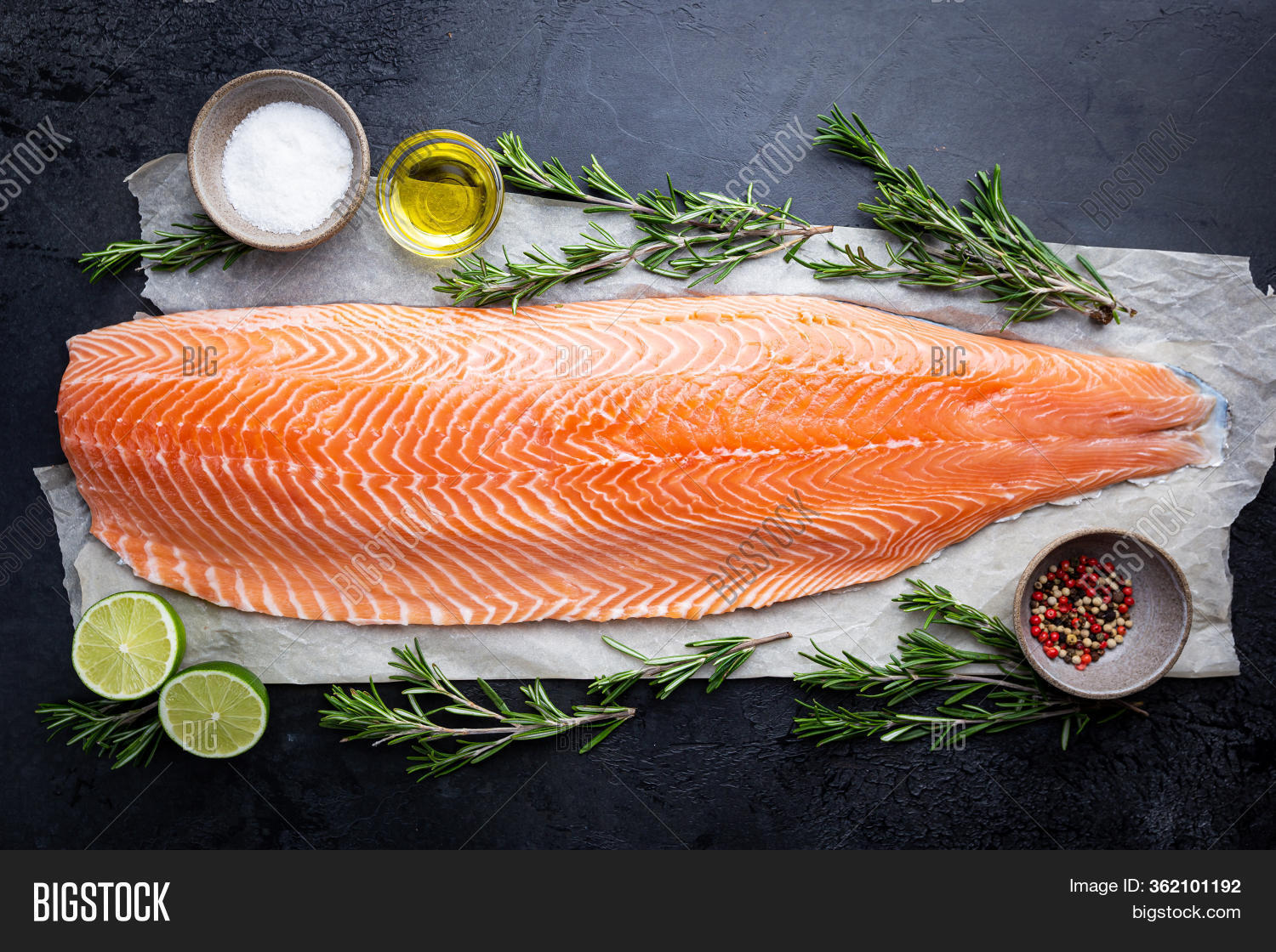 Fresh Raw Salmon Trout Image & Photo (Free Trial) | Bigstock