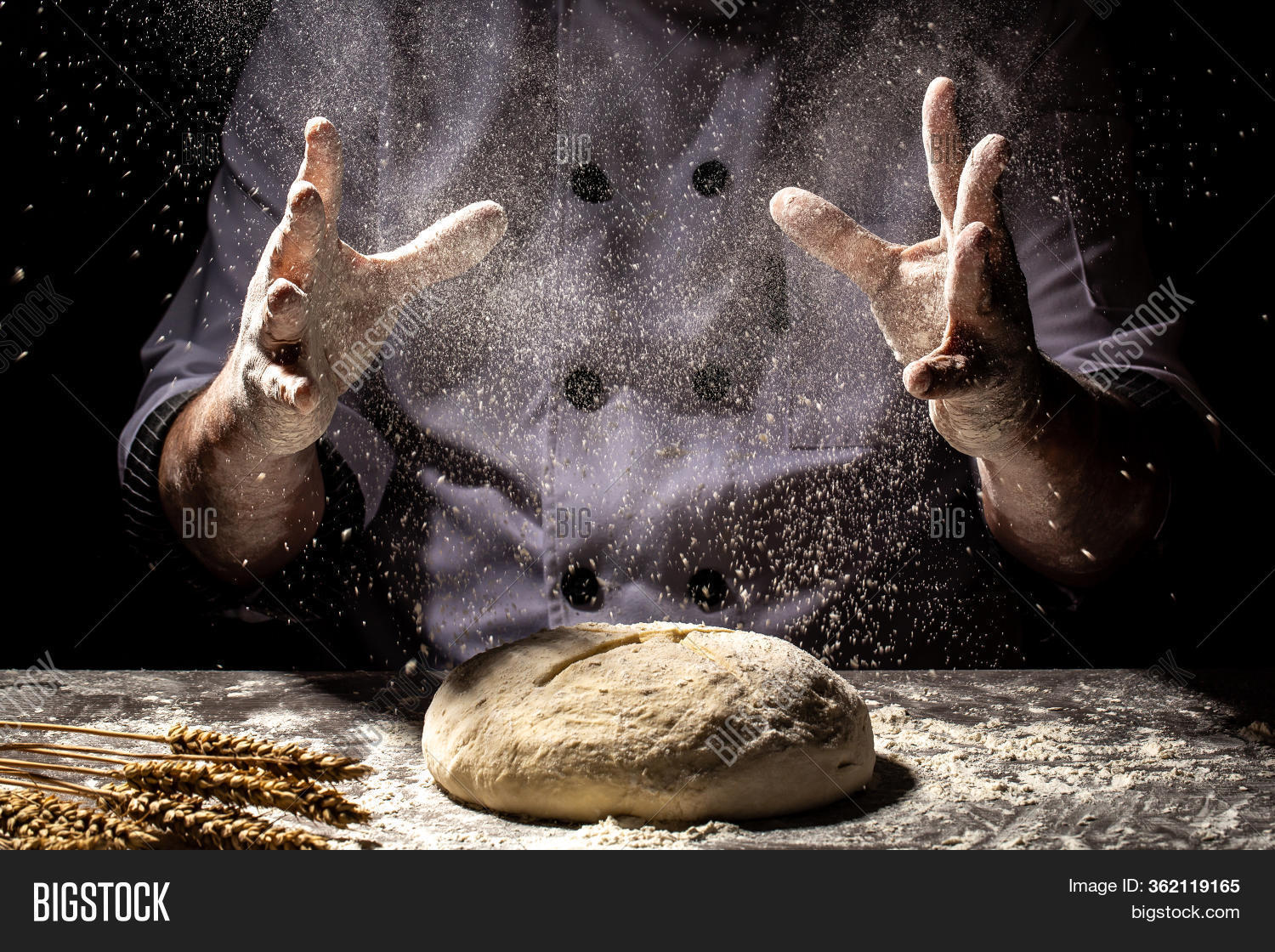 White Flour Flying Image & Photo (Free Trial) | Bigstock