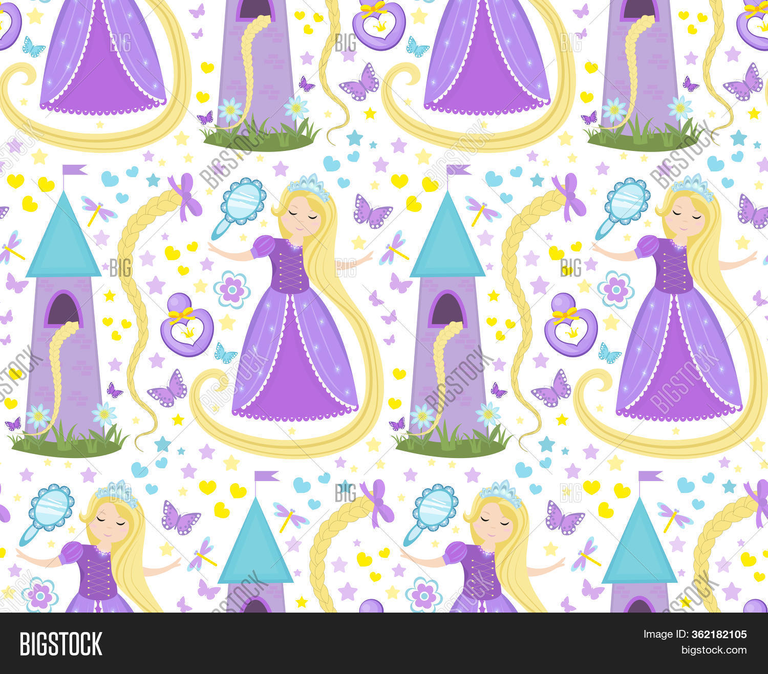 Rapunzel Seamless Image & Photo (Free Trial) | Bigstock