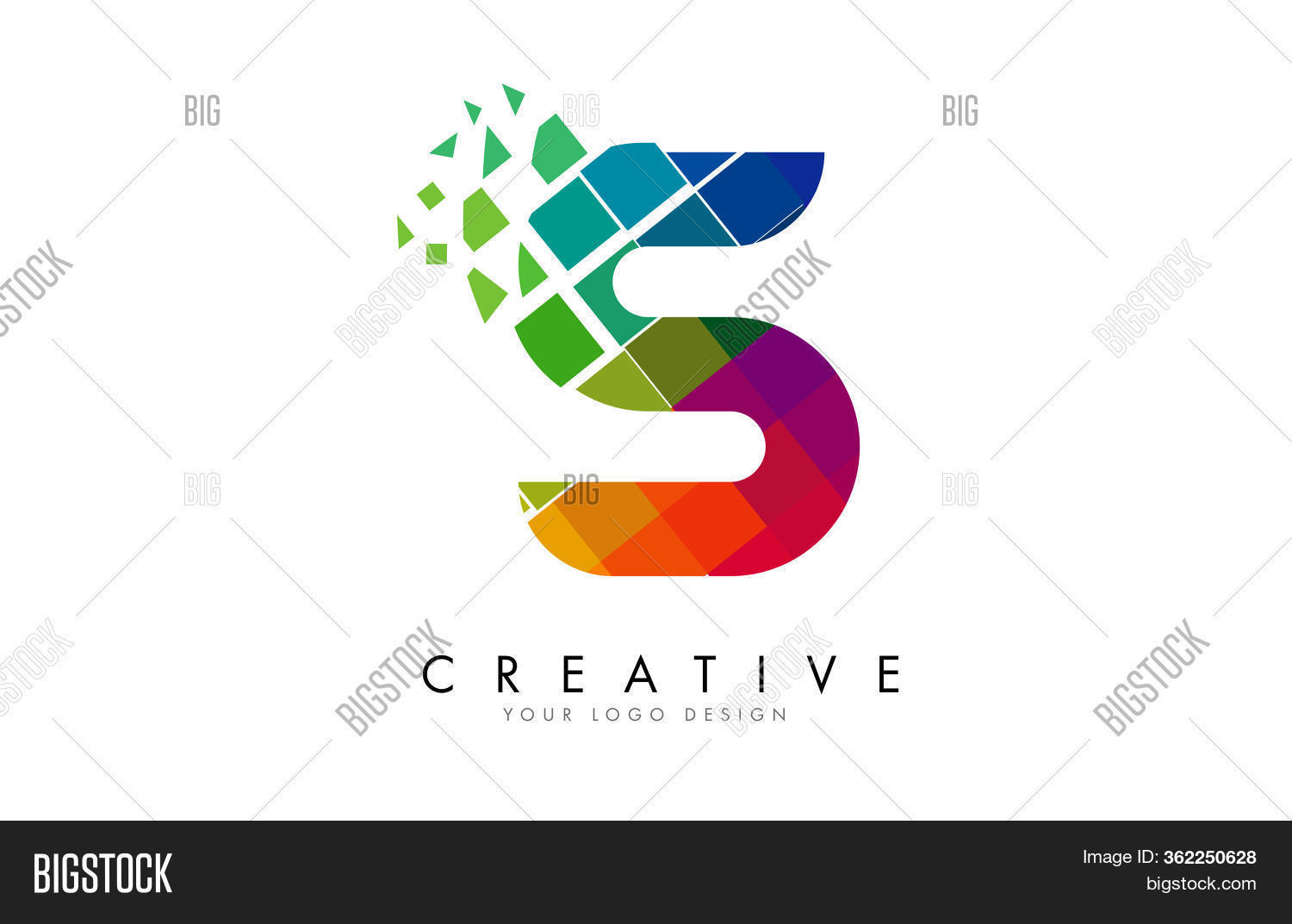 Letter S Design Vector & Photo (Free Trial) | Bigstock