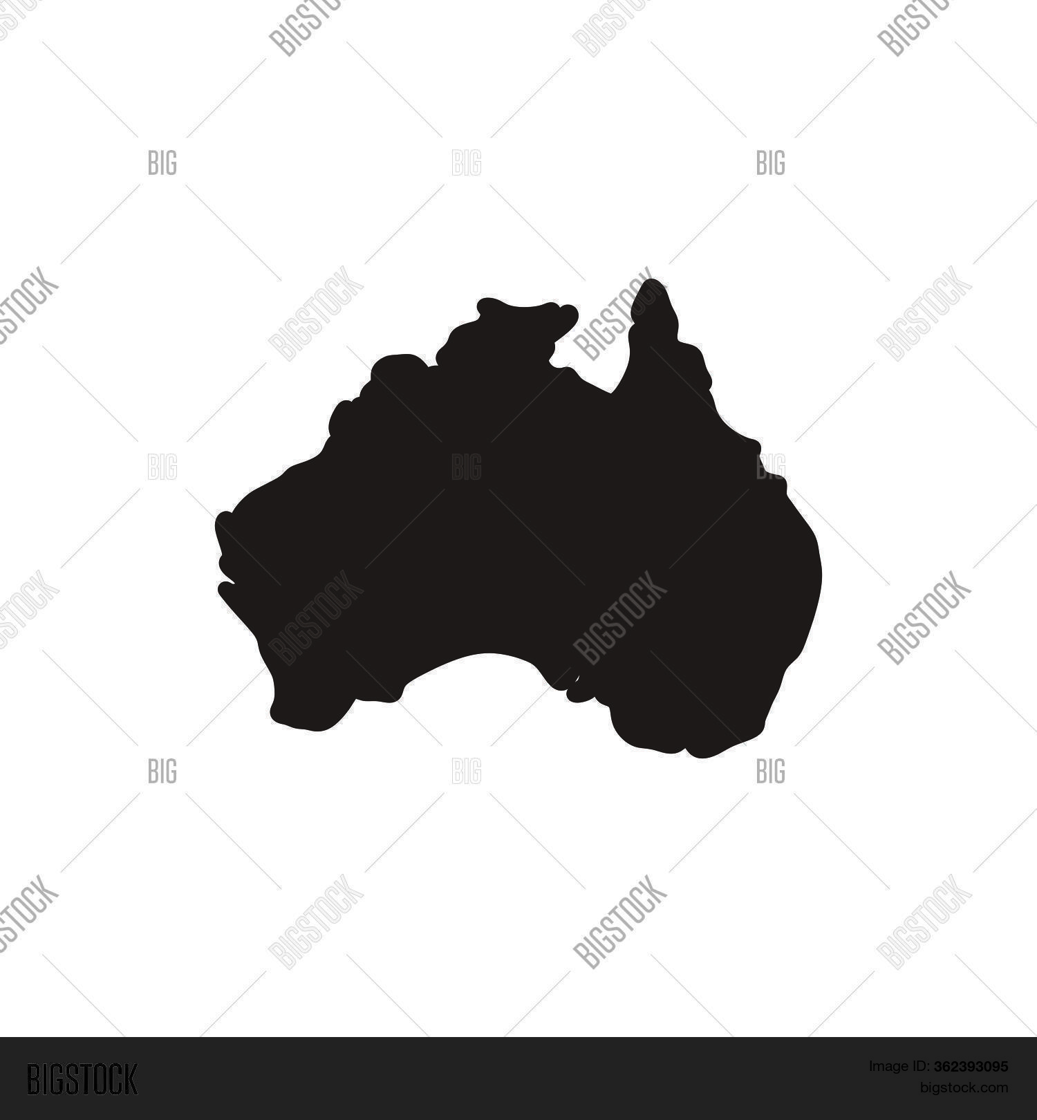 Australia Map Logo Vector & Photo (Free Trial) | Bigstock