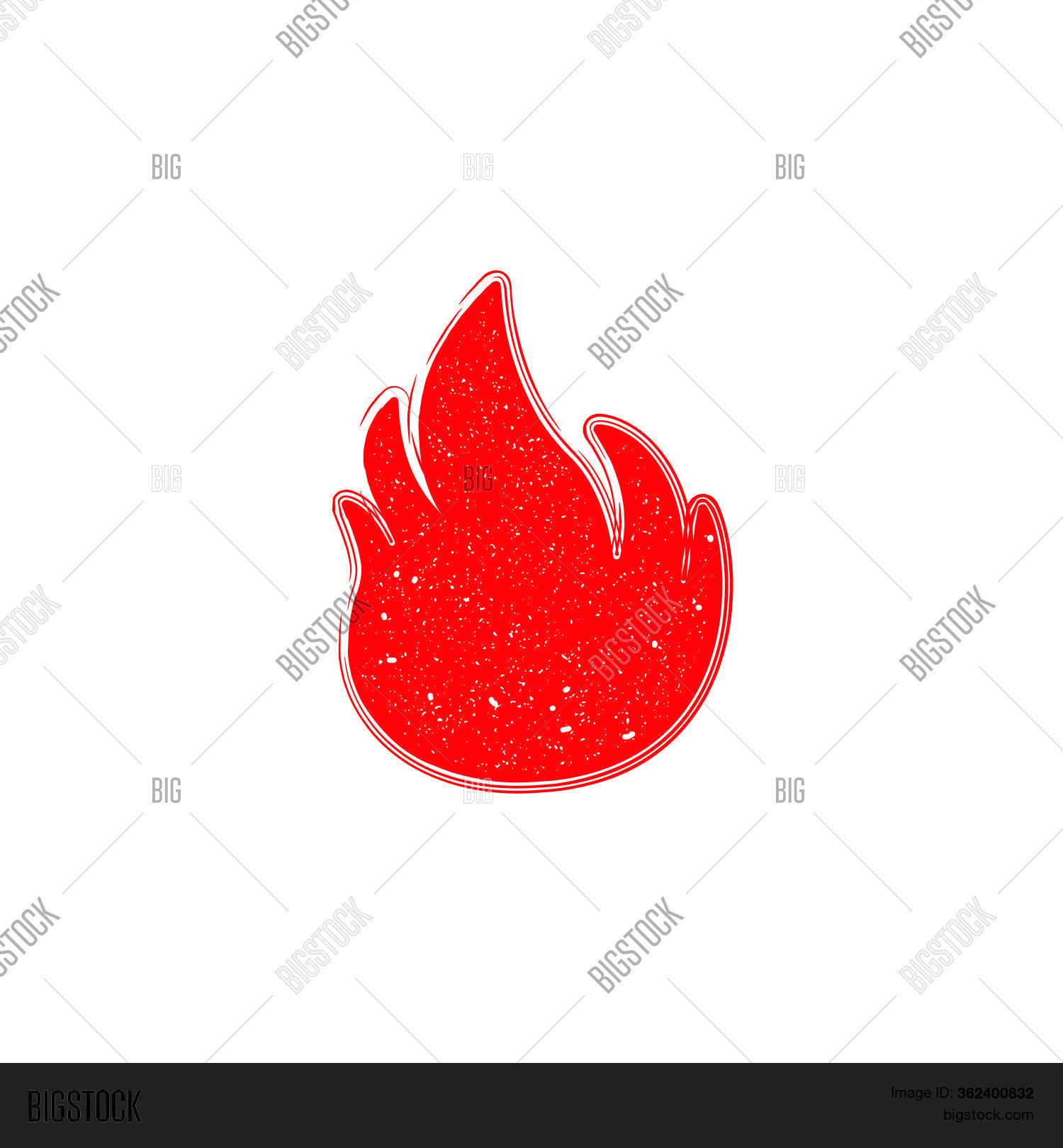 Red Fire Flame Logo Vector & Photo (Free Trial) | Bigstock