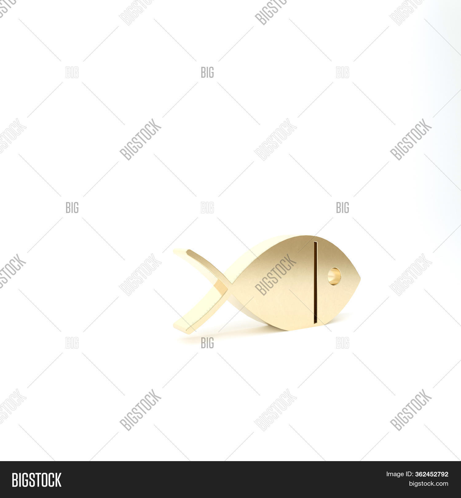 Gold Christian Fish Image & Photo (Free Trial) | Bigstock