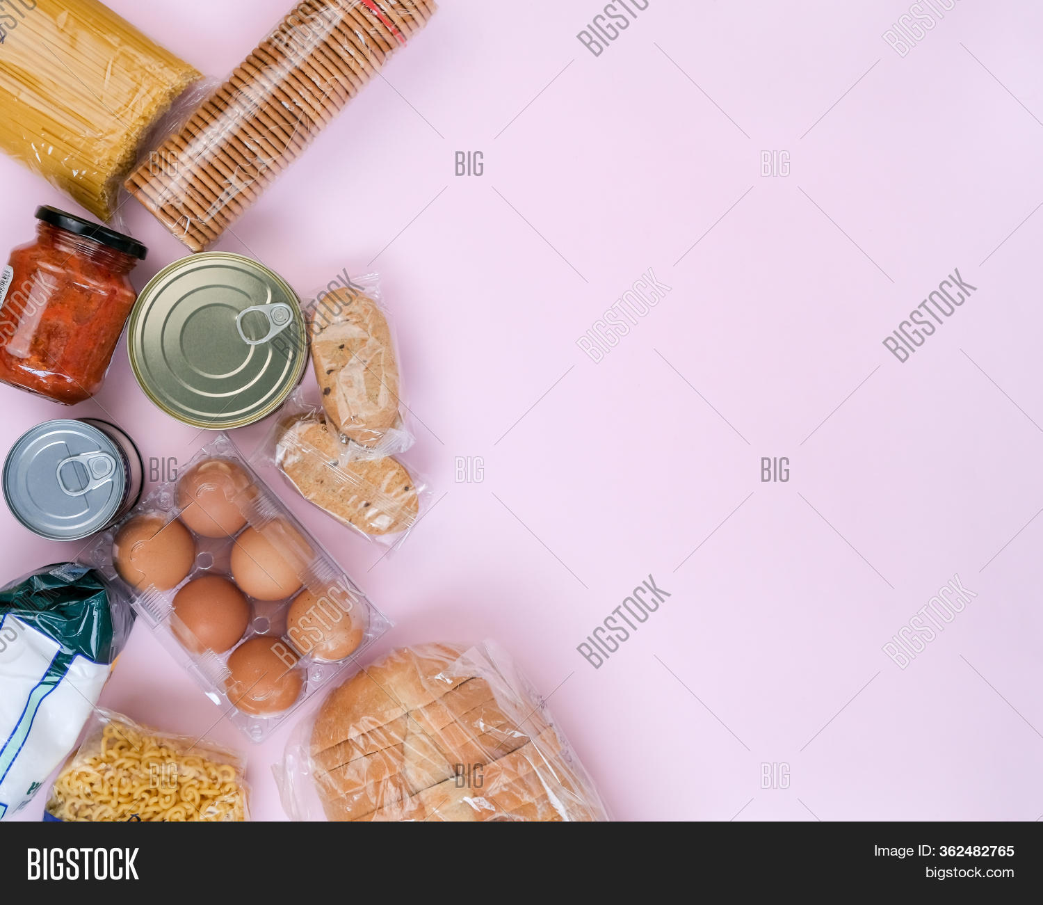 Top View On Grocery Image & Photo (Free Trial) | Bigstock
