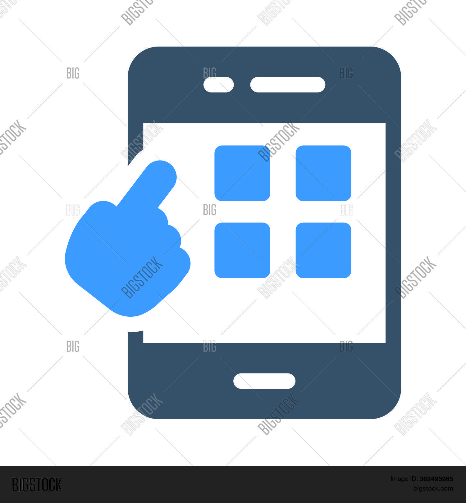 Tap Icon Website Vector & Photo (Free Trial) | Bigstock