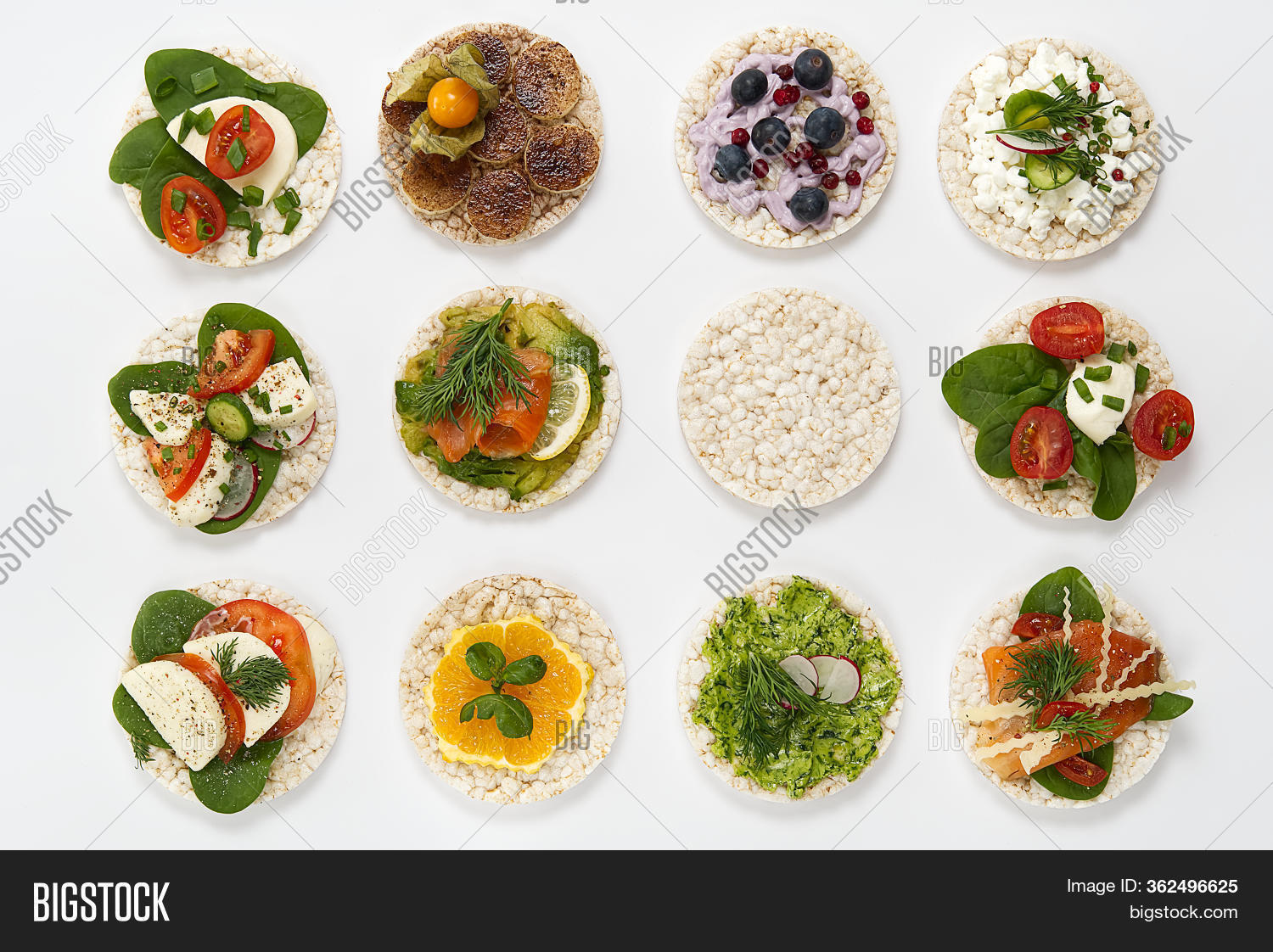 Set Rice Cakes On Image & Photo (Free Trial) | Bigstock
