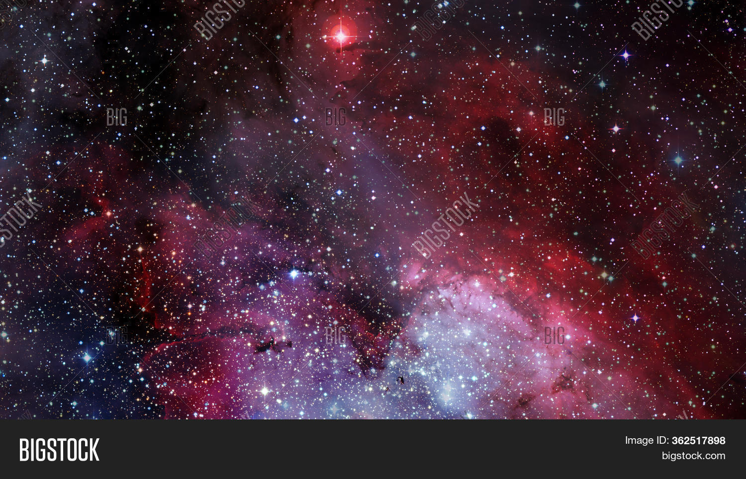 Vivid Space Nebula - Image & Photo (Free Trial) | Bigstock