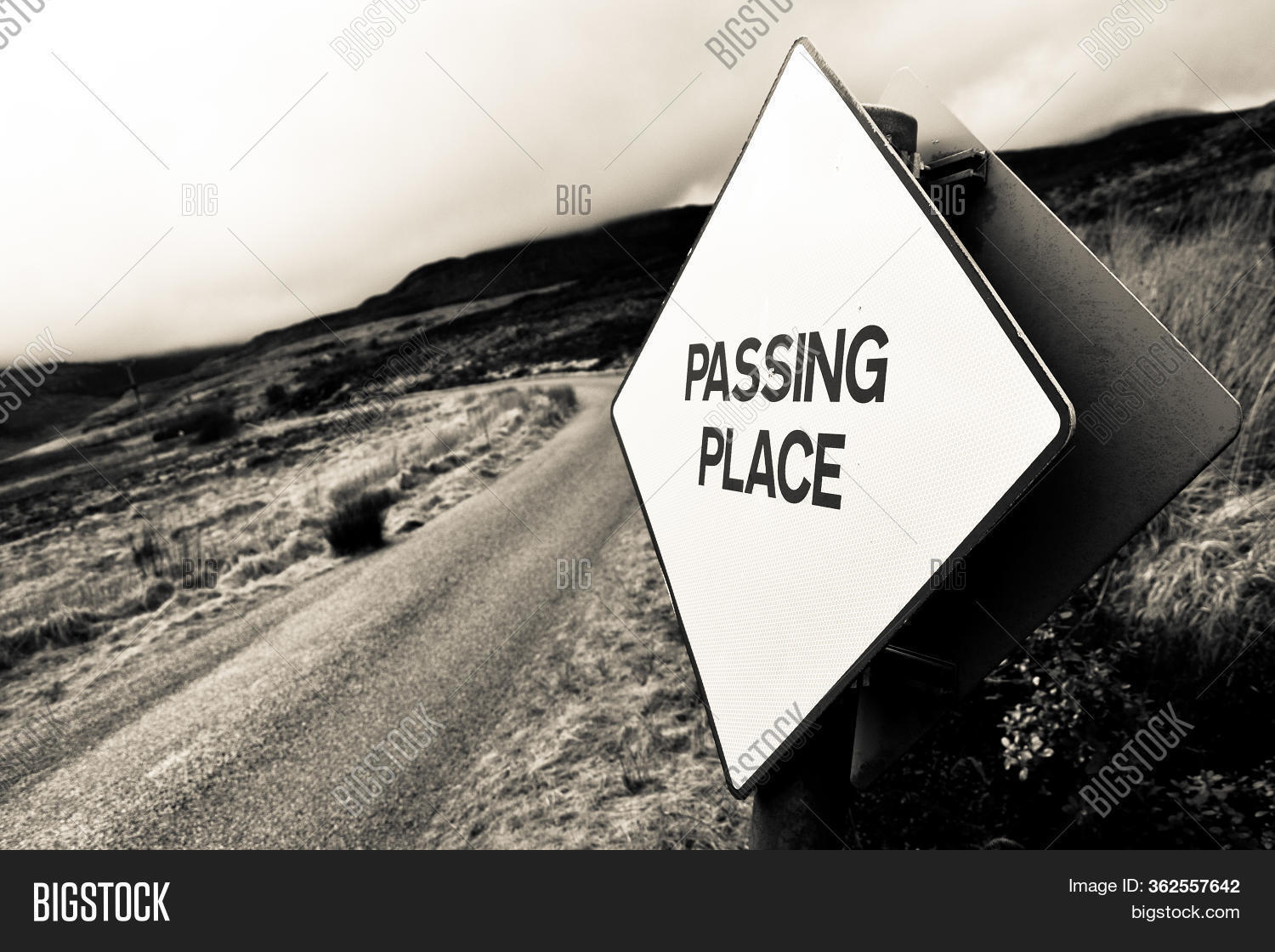 Passing Place Sign On Image & Photo (Free Trial) | Bigstock
