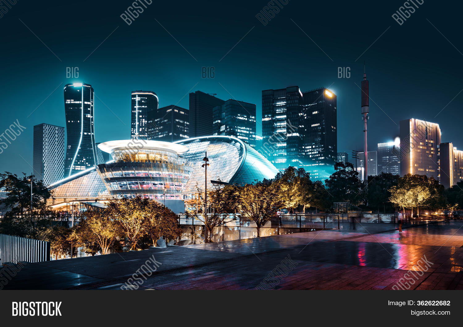 Architectural Night Image & Photo (Free Trial) | Bigstock