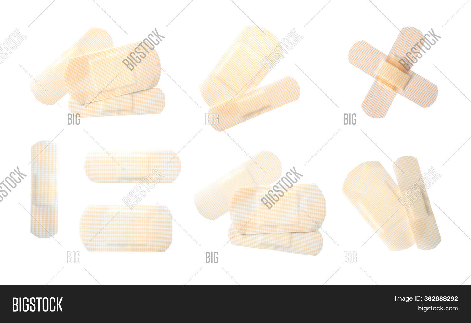 Set Sticking Plasters Image & Photo (Free Trial) | Bigstock