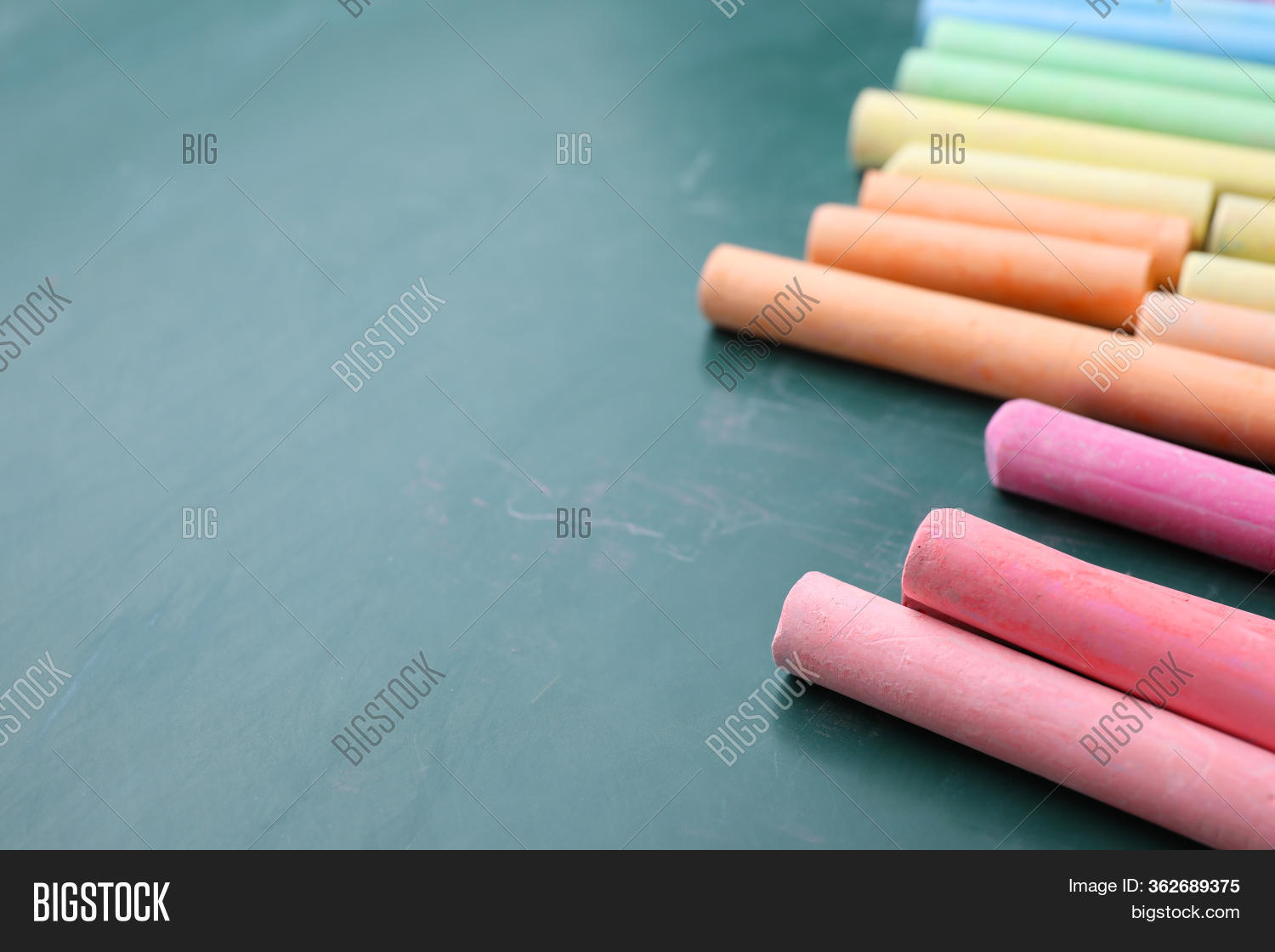 Pieces Color Chalk On Image & Photo (Free Trial) | Bigstock