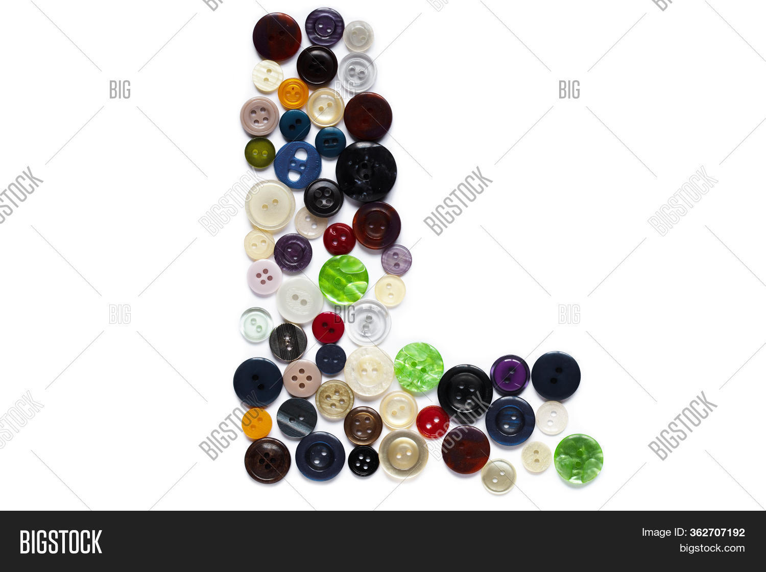 Letter L Sewing Button Image & Photo (Free Trial) | Bigstock