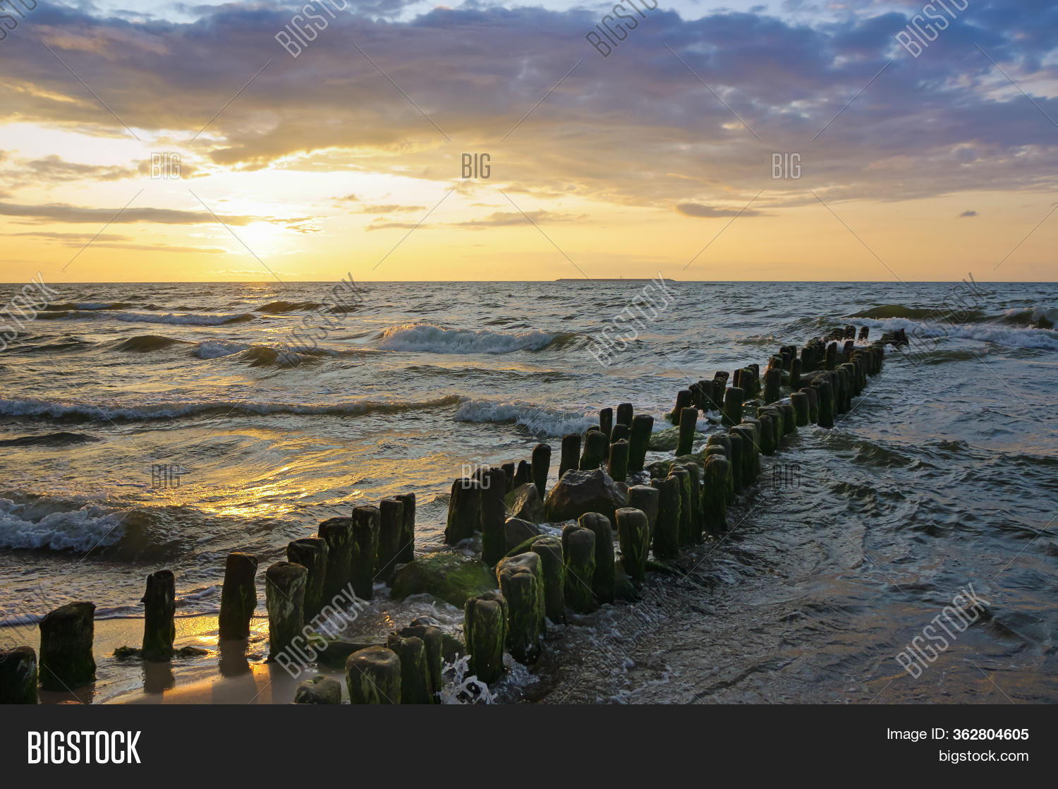 Sunrise On Baltic Image & Photo (Free Trial) | Bigstock
