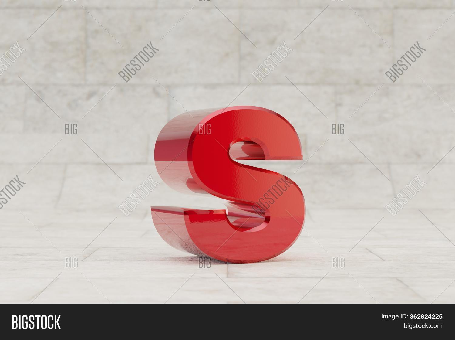 Red 3d Letter S Image & Photo (Free Trial) | Bigstock