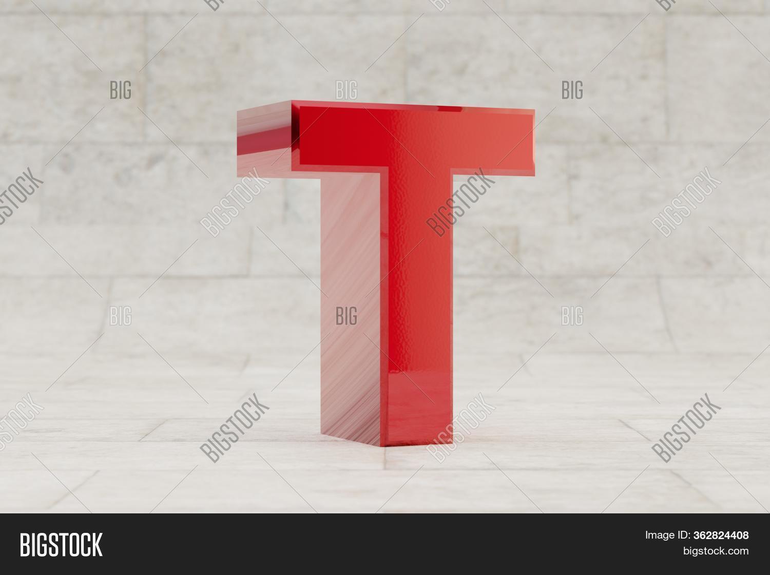 Red 3d Letter T Image & Photo (Free Trial) | Bigstock