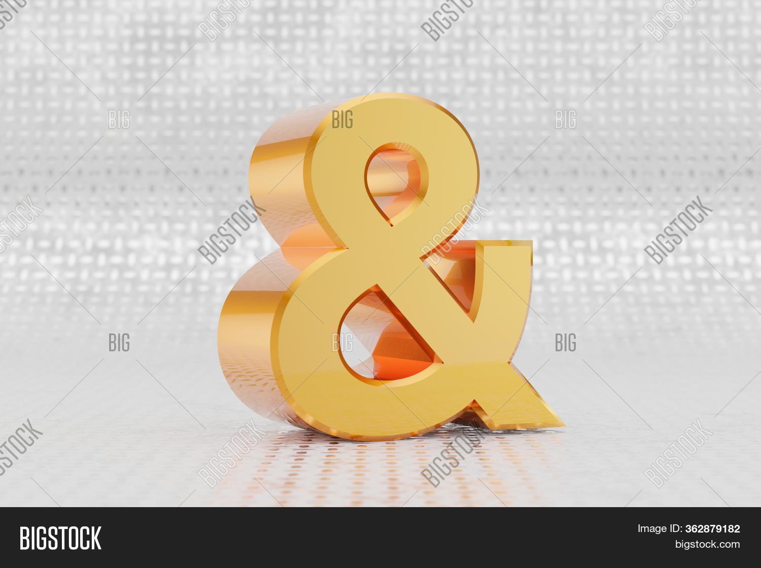 Yellow 3d Ampersand Image & Photo (Free Trial) | Bigstock