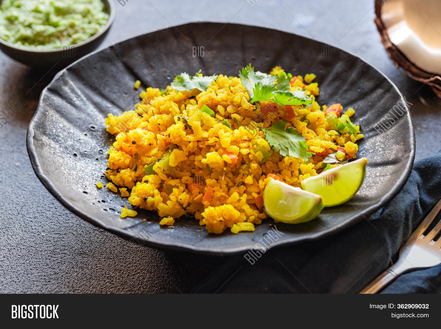 Indian Cuisine. Poha Image & Photo (Free Trial) | Bigstock