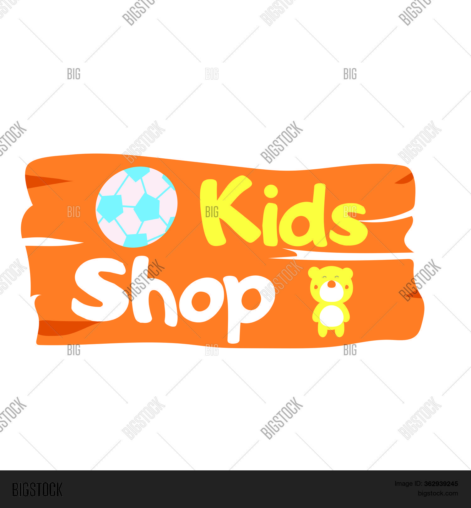 Kids Shop Logo Vector Vector & Photo (Free Trial) | Bigstock