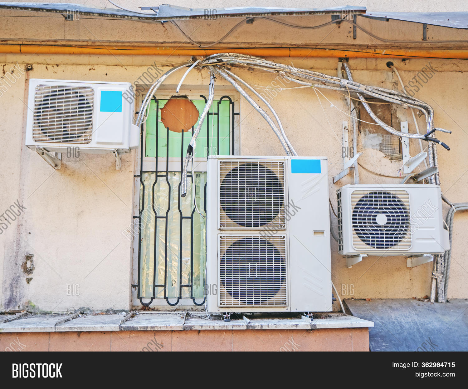 Air Conditioners Hang Image & Photo (Free Trial) | Bigstock