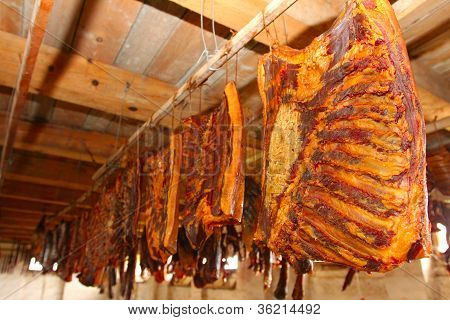 Smoked Meat Hanging Image & Photo (Free Trial) | Bigstock