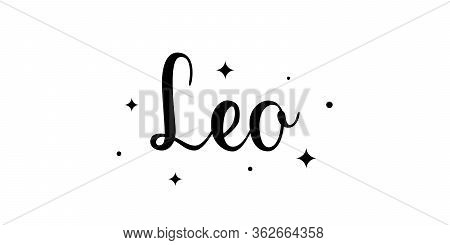 Leo. Handwritten Name Vector & Photo (Free Trial) | Bigstock