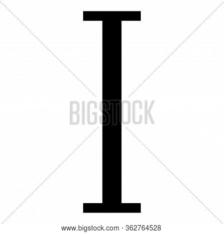 Iota Greek Symbol Vector & Photo (Free Trial) | Bigstock