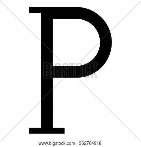 Rho Greek Symbol Vector & Photo (Free Trial) | Bigstock