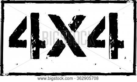 4x4 Offroad Emblem. Vector & Photo (Free Trial) | Bigstock