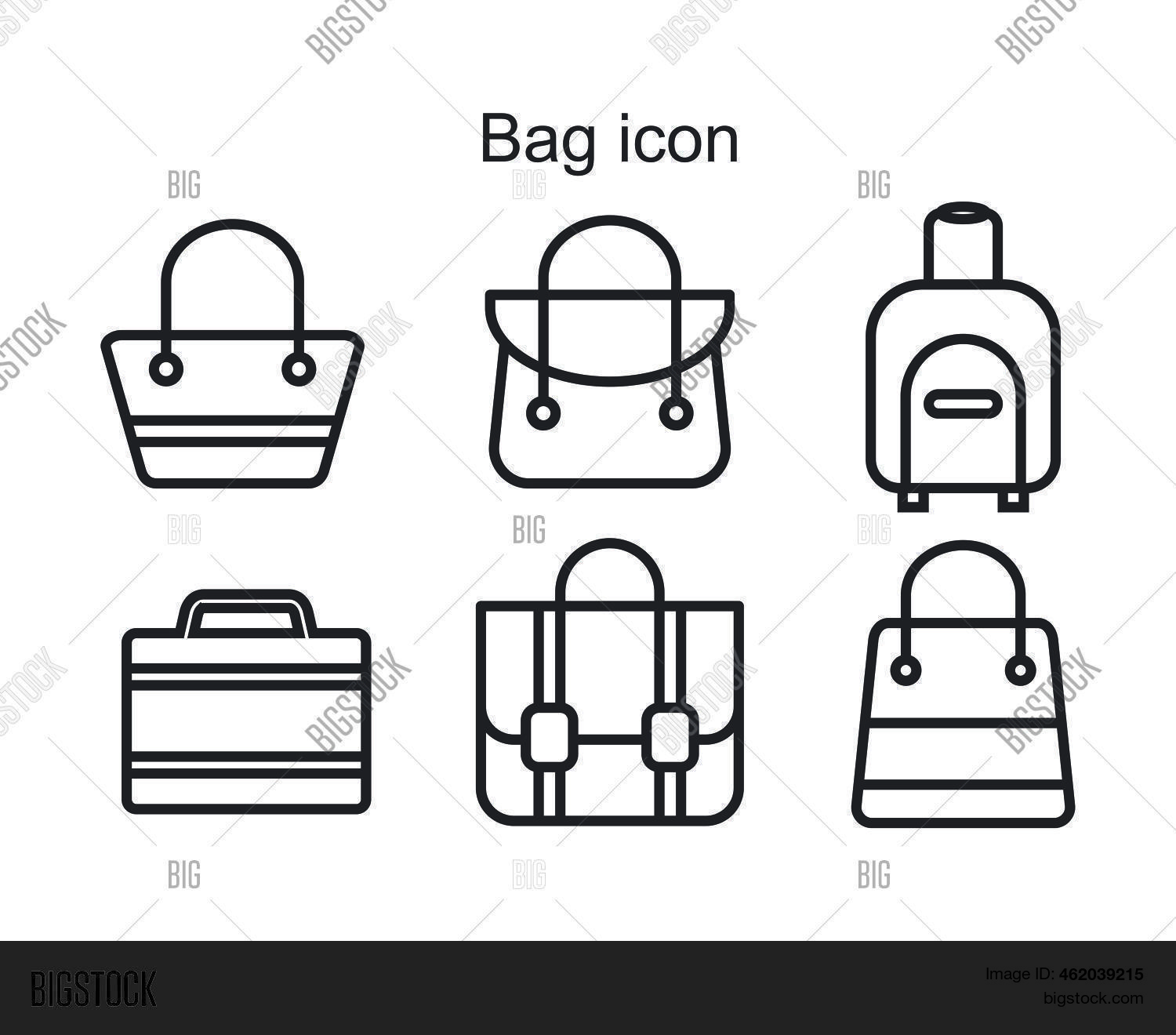 Bag Icon Template Vector & Photo (Free Trial) | Bigstock