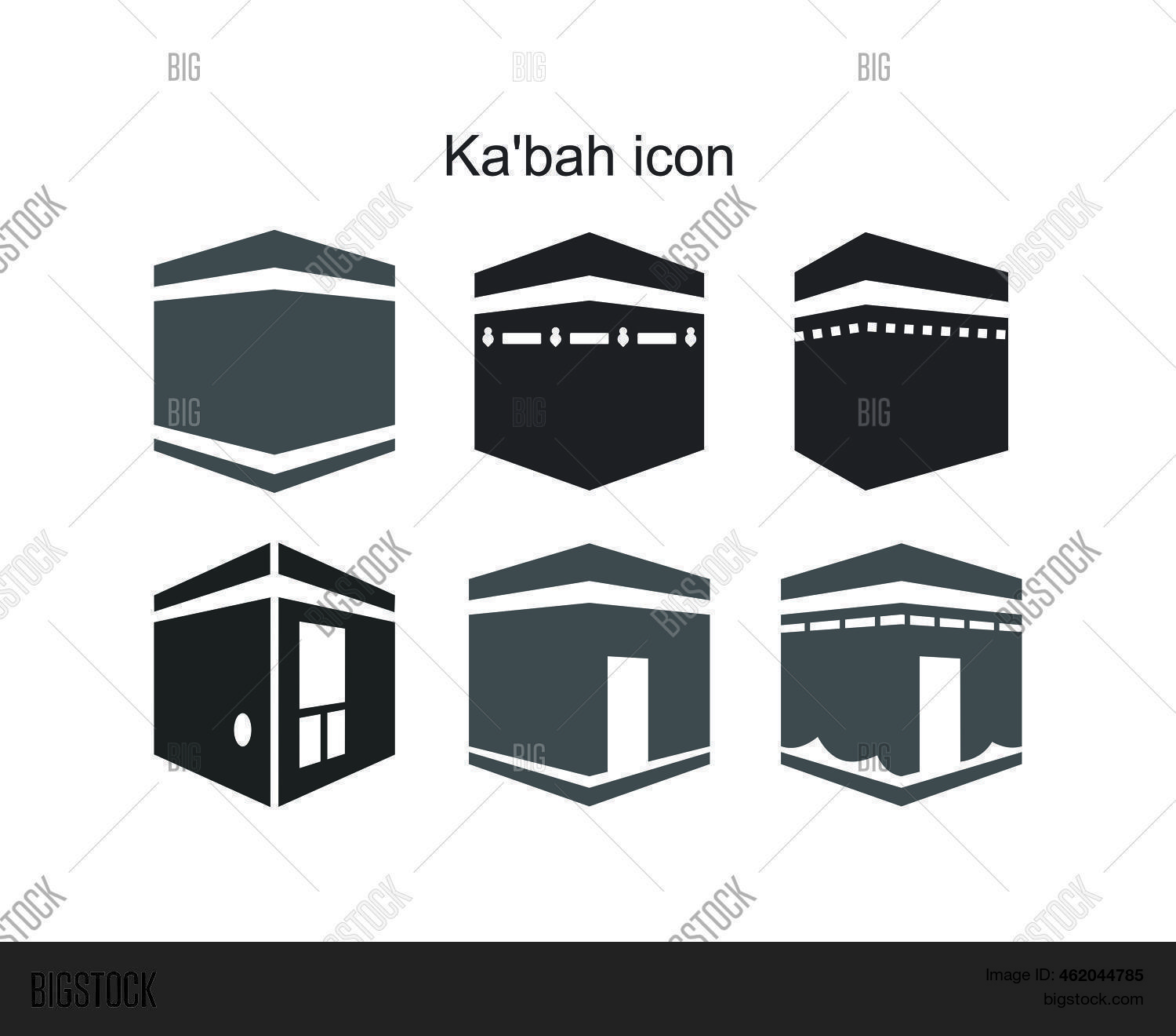 Kaaba Icon Template Vector & Photo (Free Trial) | Bigstock