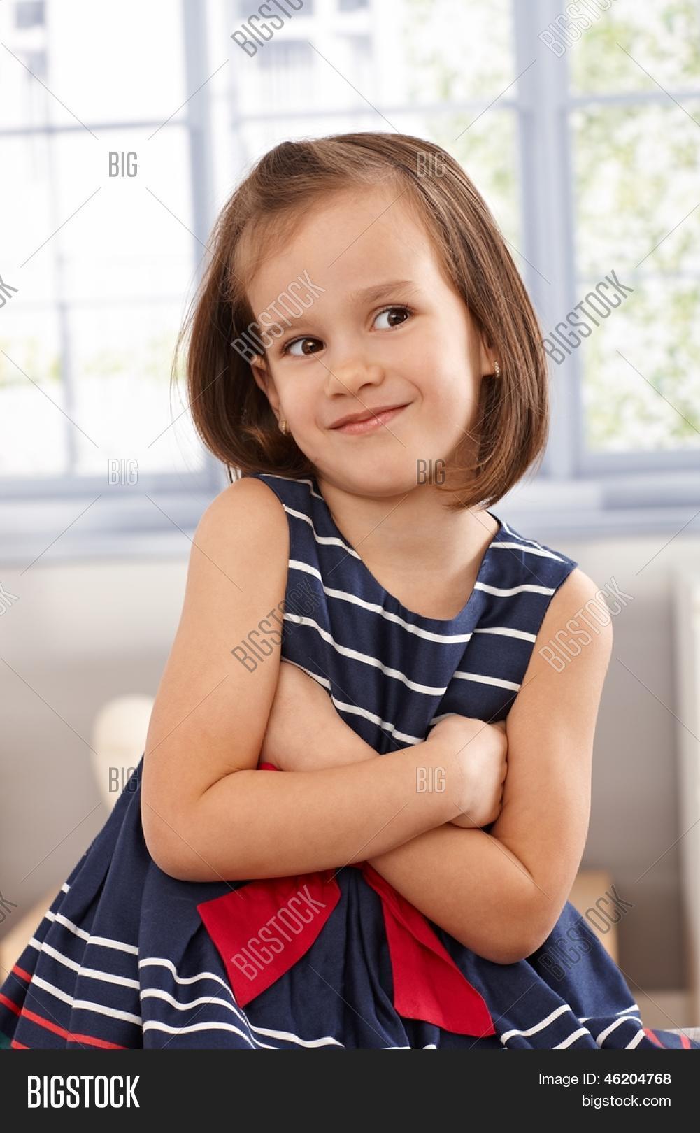 Impish Little Girl Image & Photo (Free Trial) | Bigstock