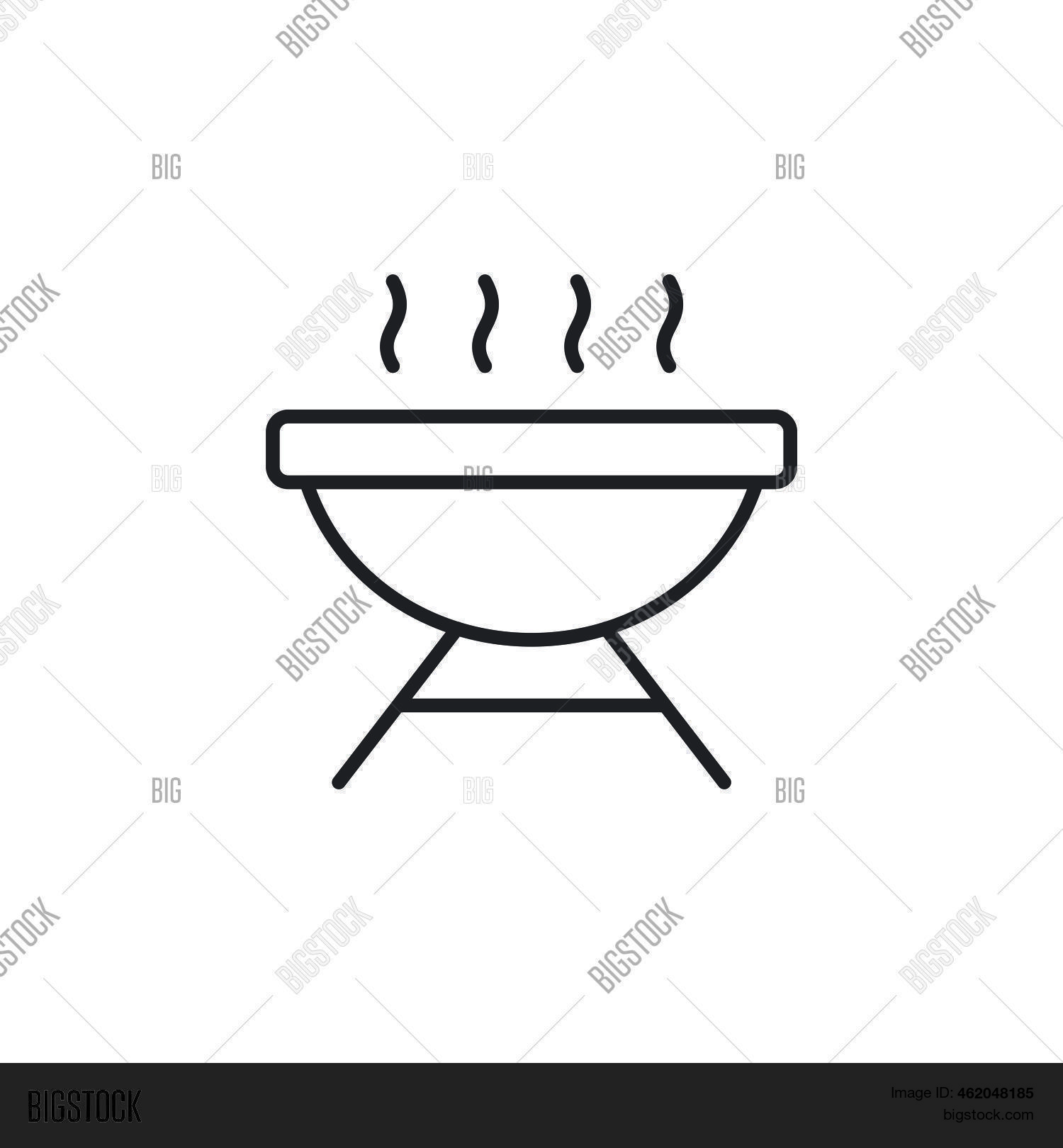 Barbeque Icon Vector & Photo (Free Trial) | Bigstock