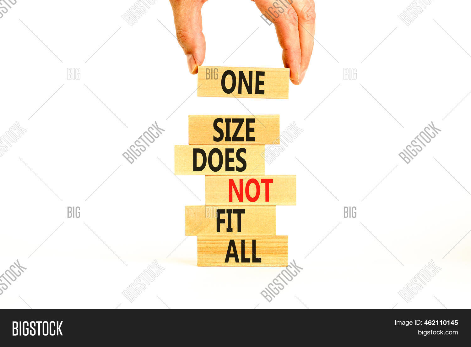 One Size Does Not Fit Image & Photo (Free Trial) | Bigstock