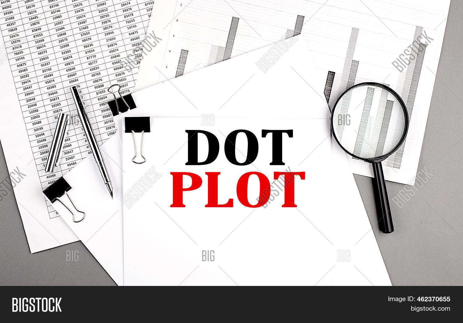 Dot Plot Text On Paper Image & Photo (Free Trial) | Bigstock