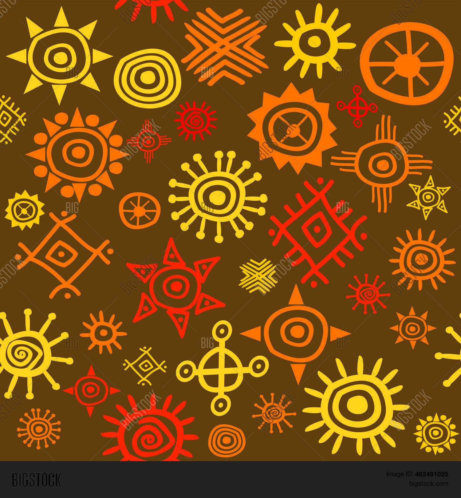 Ethnic Motifs Sun Vector & Photo (Free Trial) | Bigstock