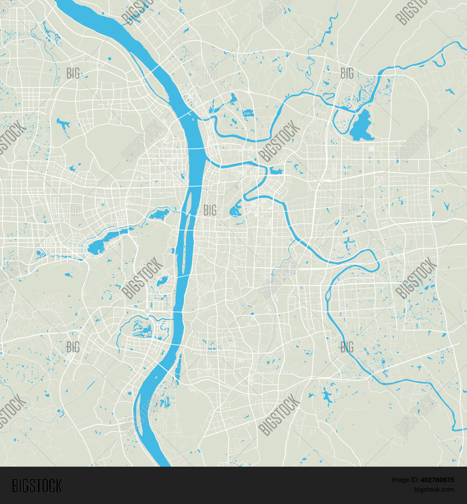 Changsha Map. Vector & Photo (Free Trial) | Bigstock