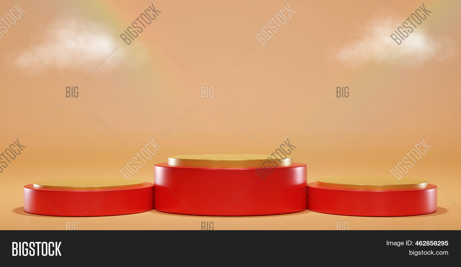 Red Plinth Showcases Image & Photo (Free Trial) | Bigstock