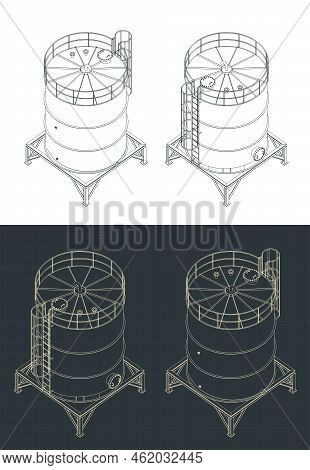 Storage Tank Vector & Photo (Free Trial) | Bigstock
