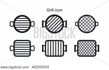Grill Icon Template Vector & Photo (Free Trial) | Bigstock