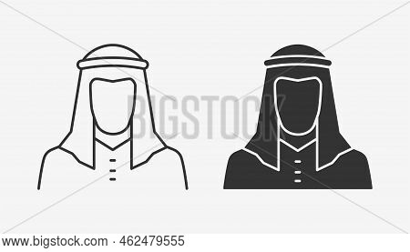 Arab Man Icon Vector & Photo (Free Trial) | Bigstock