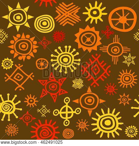 Ethnic Motifs Sun Vector & Photo (Free Trial) | Bigstock