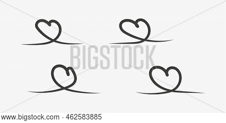 Cute Hand Drawn Heart Vector & Photo (Free Trial) | Bigstock