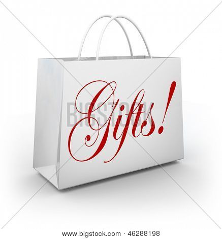 Word Gifts On Paper Image & Photo (Free Trial) | Bigstock