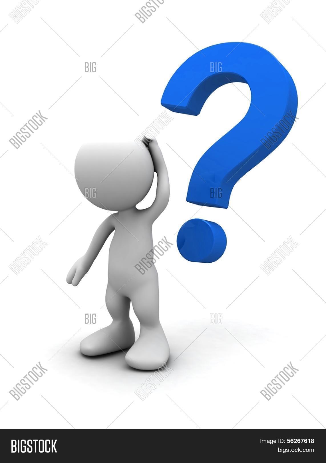 3d Human Question Mark Image & Photo (Free Trial) | Bigstock
