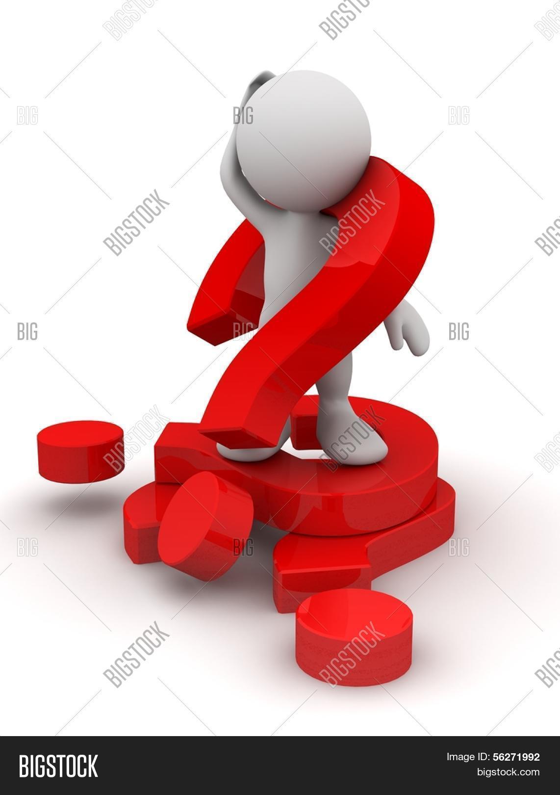 3d Human Red Question Image & Photo (Free Trial) | Bigstock