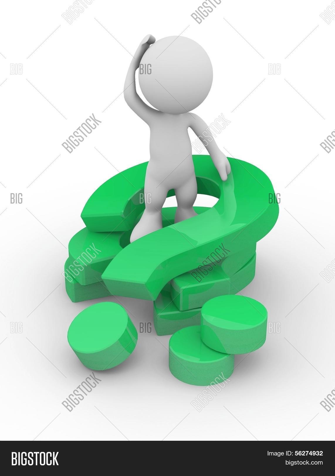 3d Human Red Question Image & Photo (Free Trial) | Bigstock