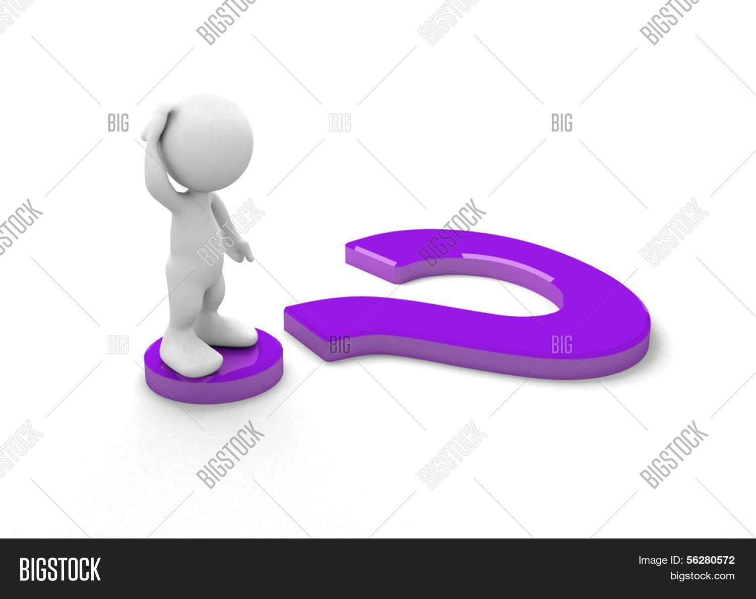 3d Human Question Mark Image & Photo (Free Trial) | Bigstock